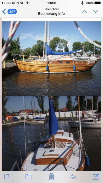Klassieke houten zeilboot - Advertentie 1335221