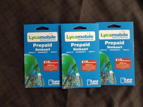Lyca mobile prepaid simkaarten met 15 euro beltegoed - Advertentie 800196