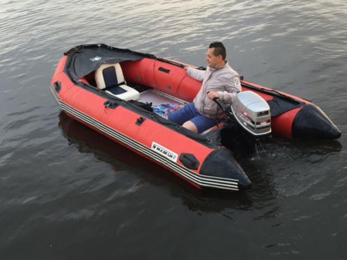 Maxxon 390 rubberboot met 15 pk mariner buitenboordmotor - Advertentie ...
