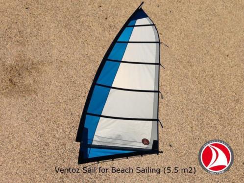 NIEUW Ventoz 5.5 m2 zeil voor strandzeilen blokarten - Advertentie 814743