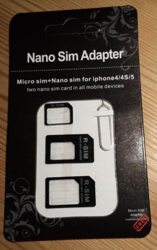 SIM kaart adapter set voor Nano simkaart sims - Advertentie 609047