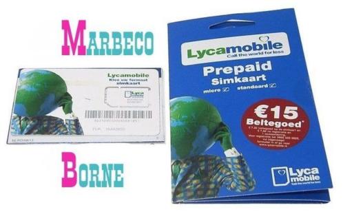 Telefoonkaart, Micro Simkaart LYCA Mobile max. 15,- belteg ...
