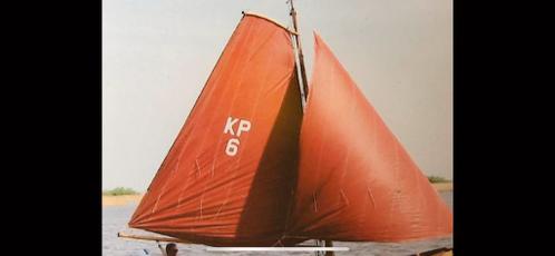 Zeil en fok voor een punter met een gaffel - Advertentie 1308178