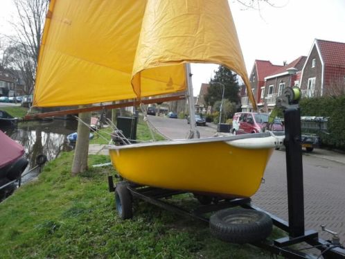 Zeilboot jol model met bbm en trailer - Advertentie 460949